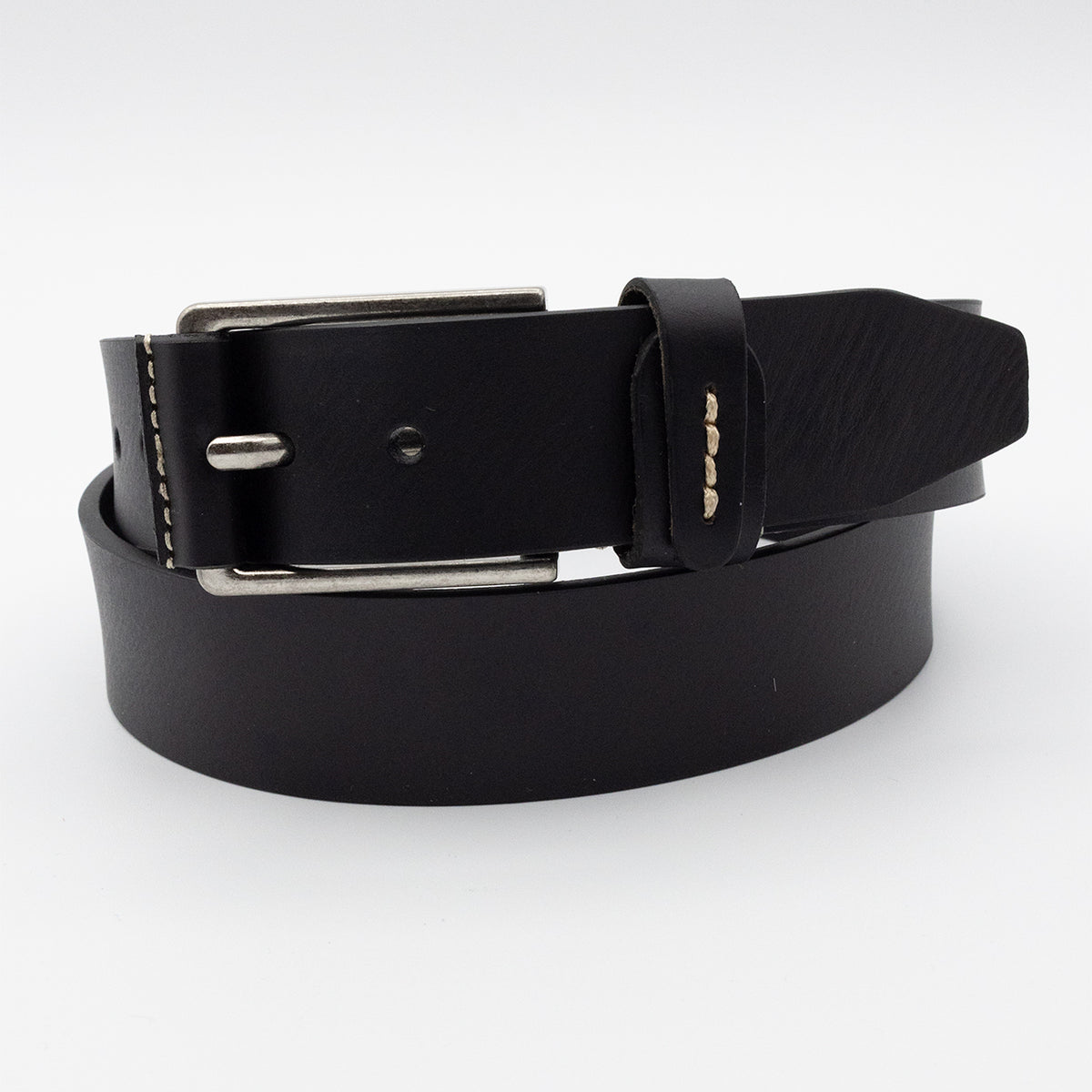 Leather Belt - Black/Nickel | DEVIL-DOG® – DEVIL-DOG Dungarees