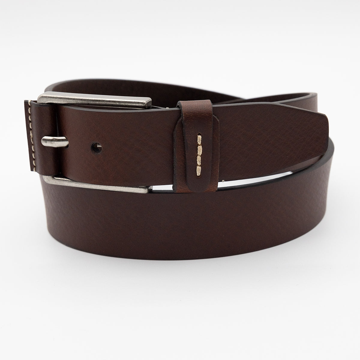 Leather Belt - Cognac/Nickel | DEVIL-DOG® – DEVIL-DOG Dungarees