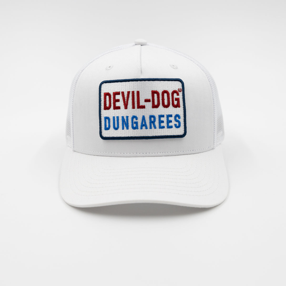 Trucker Hat - White Logo – DEVIL-DOG Dungarees