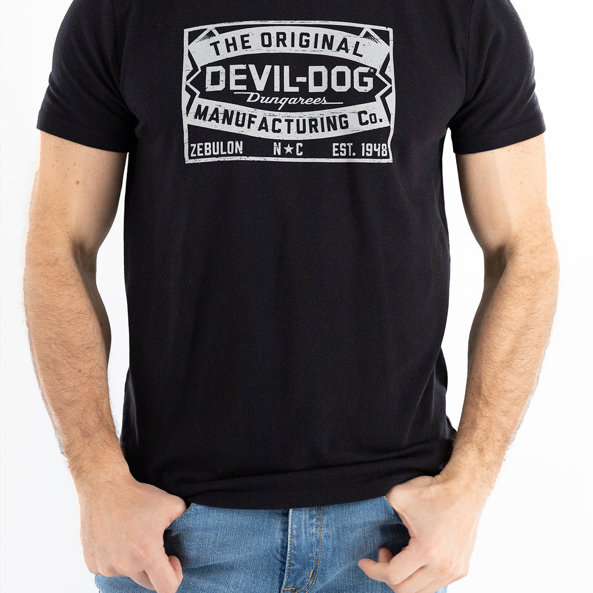 Patch Graphic T-Shirt - Black | DEVIL-DOG® – DEVIL-DOG Dungarees